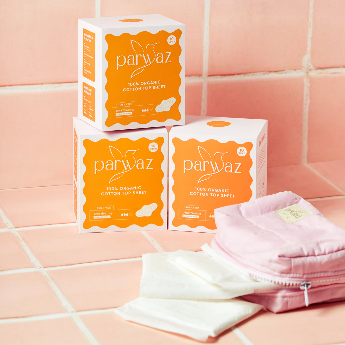 Ultra Thin Sanitary Pad x 3 Pack | Triple Comfort & Protection – Parwaz